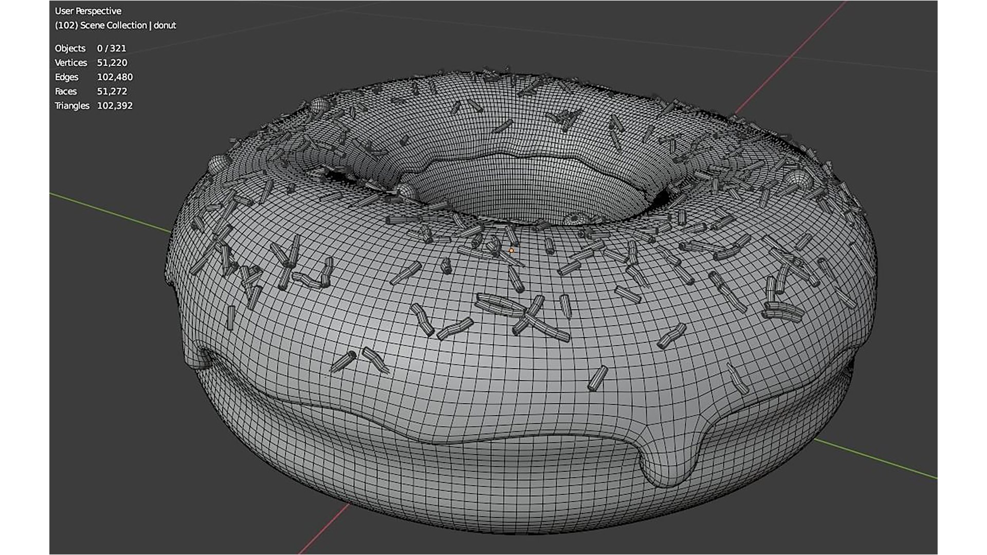 3D model Realistic donut with sprinkles 3D model - TurboSquid 1773984