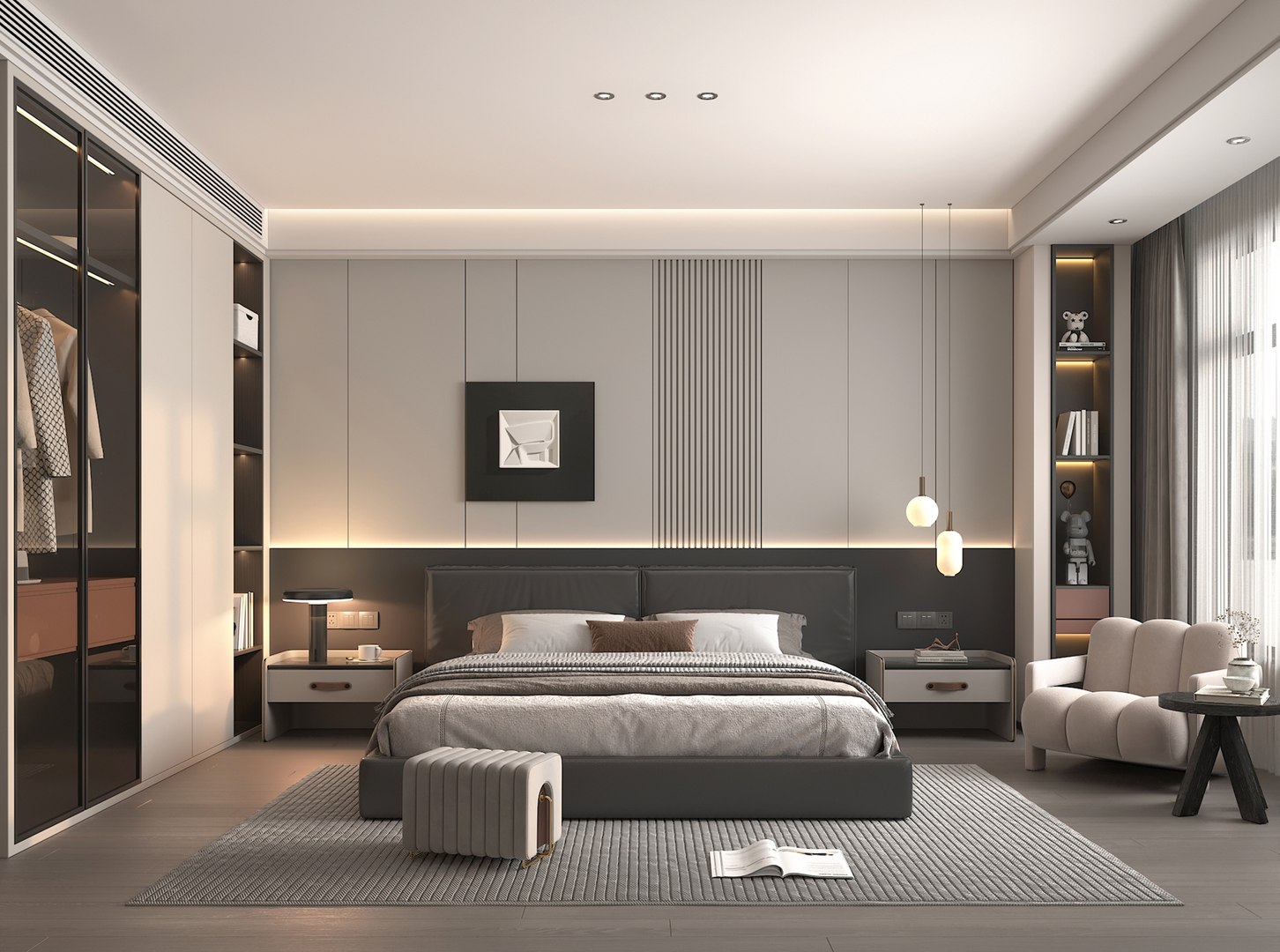 3D Modern Bedroom Scene 44 - TurboSquid 2287182
