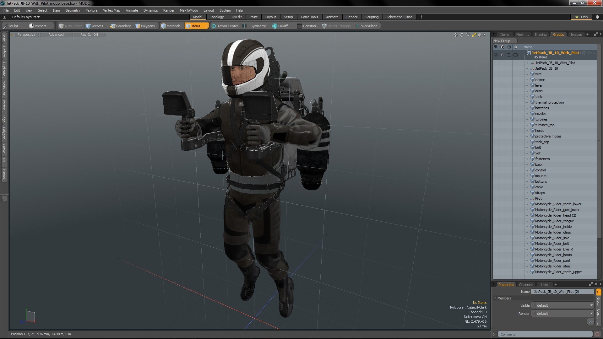 JetPack JB-10 With Pilot 3D - TurboSquid 1916280