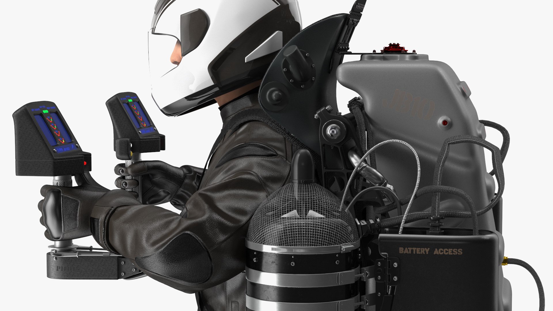 JetPack JB-10 With Pilot 3D - TurboSquid 1916280