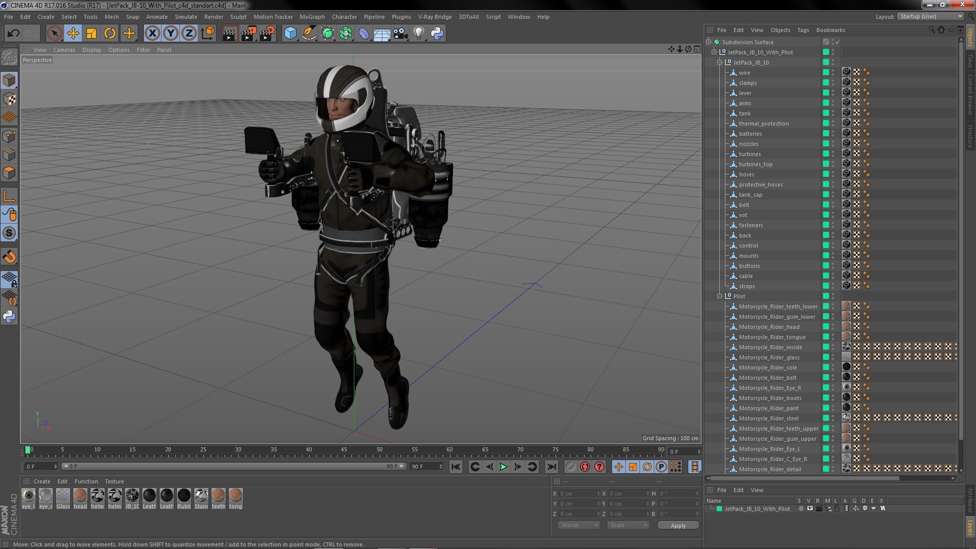 JetPack JB-10 With Pilot 3D - TurboSquid 1916280