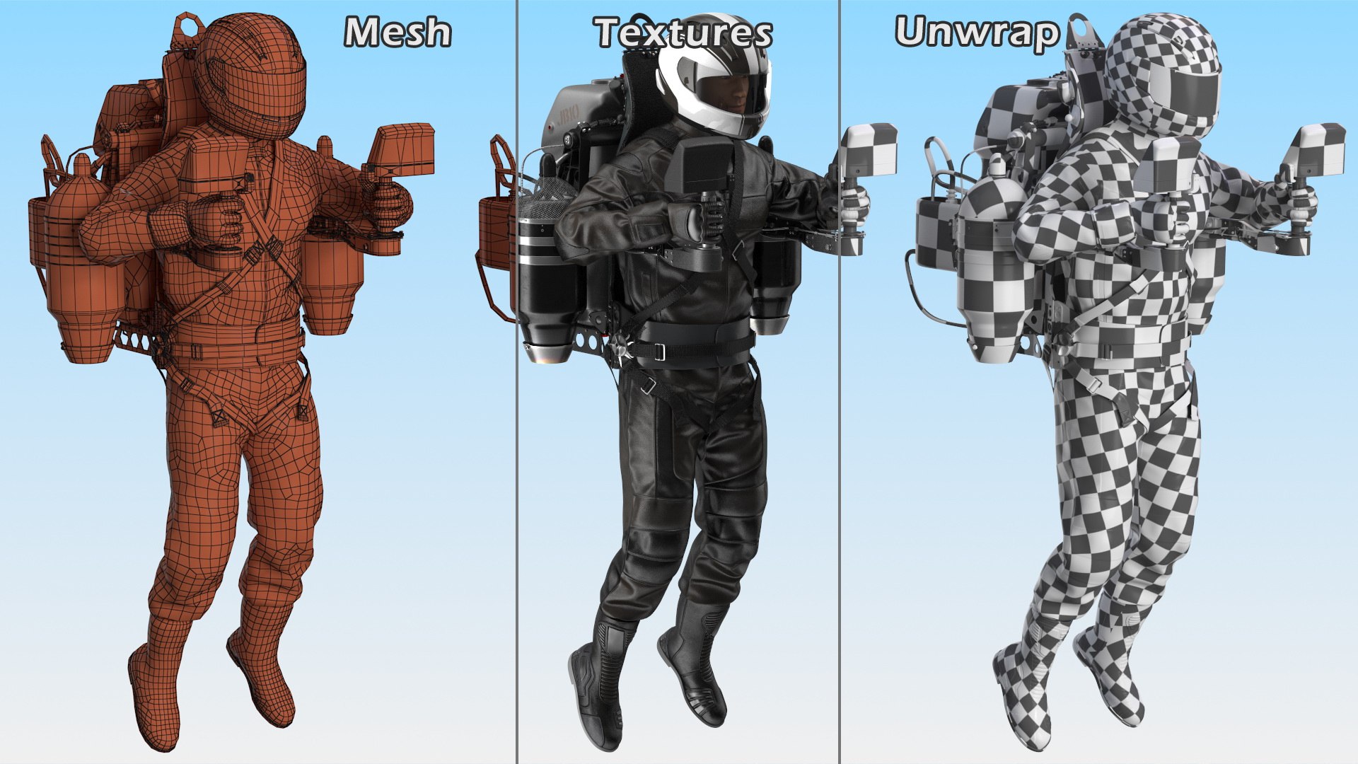 JetPack JB-10 With Pilot 3D - TurboSquid 1916280