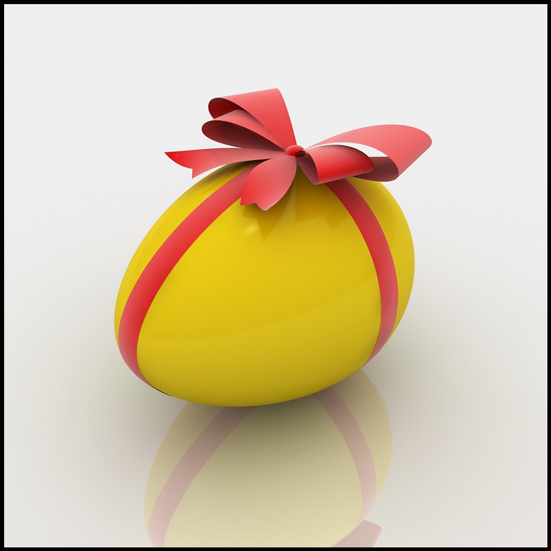 Egg Ribbon 3d Model