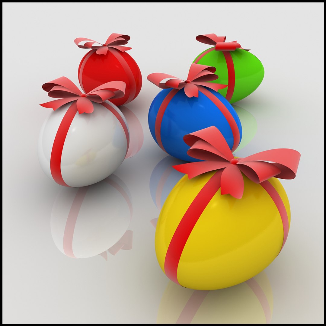 Egg Ribbon 3d Model