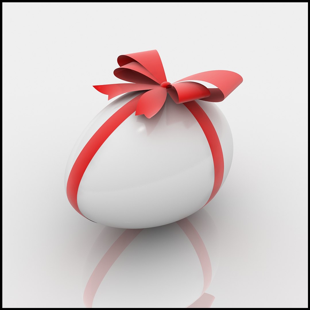 Egg Ribbon 3d Model