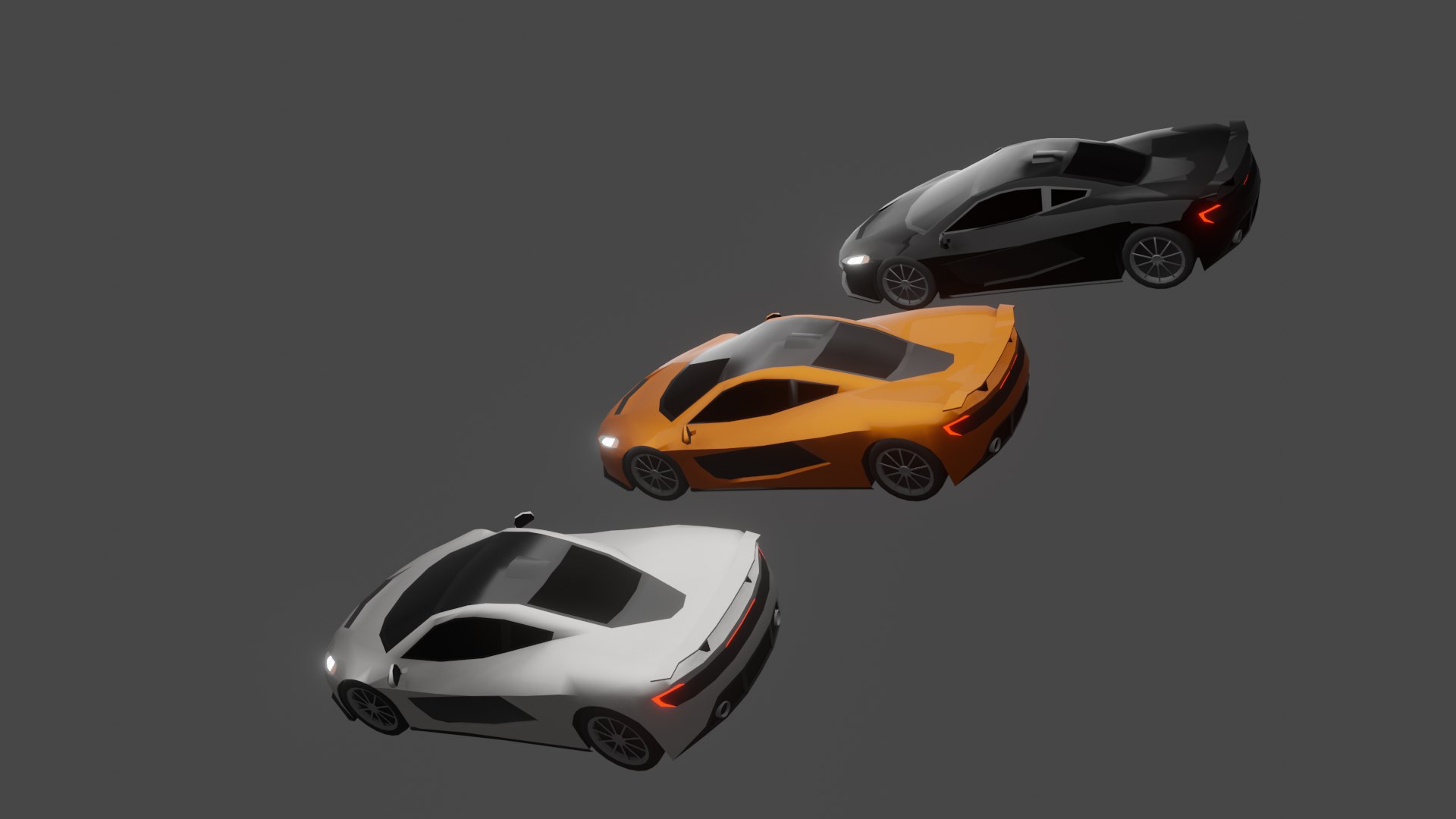 3D 3 Cars - TurboSquid 2337229