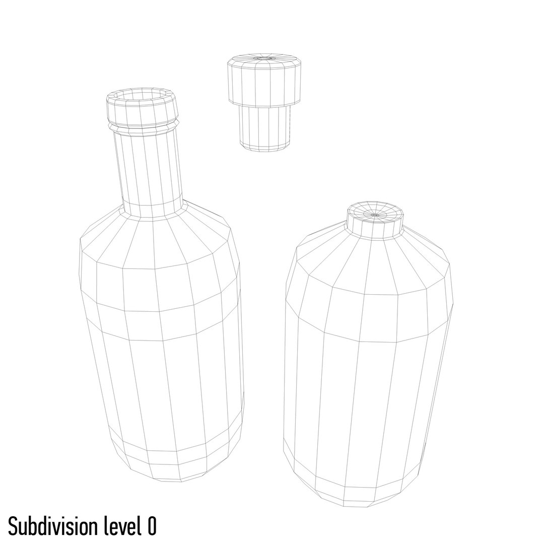 Alcohol Bottle 3D Model - TurboSquid 1328384