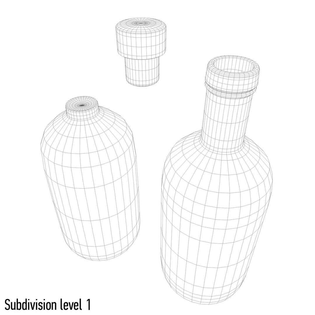 Alcohol Bottle 3D Model - TurboSquid 1328384