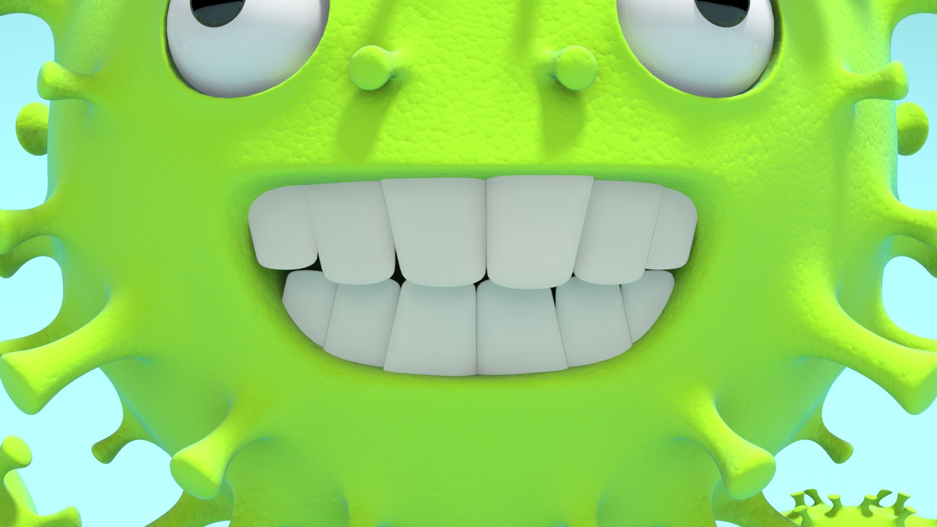 Cartoon Virus Character 3D Model - TurboSquid 1865445