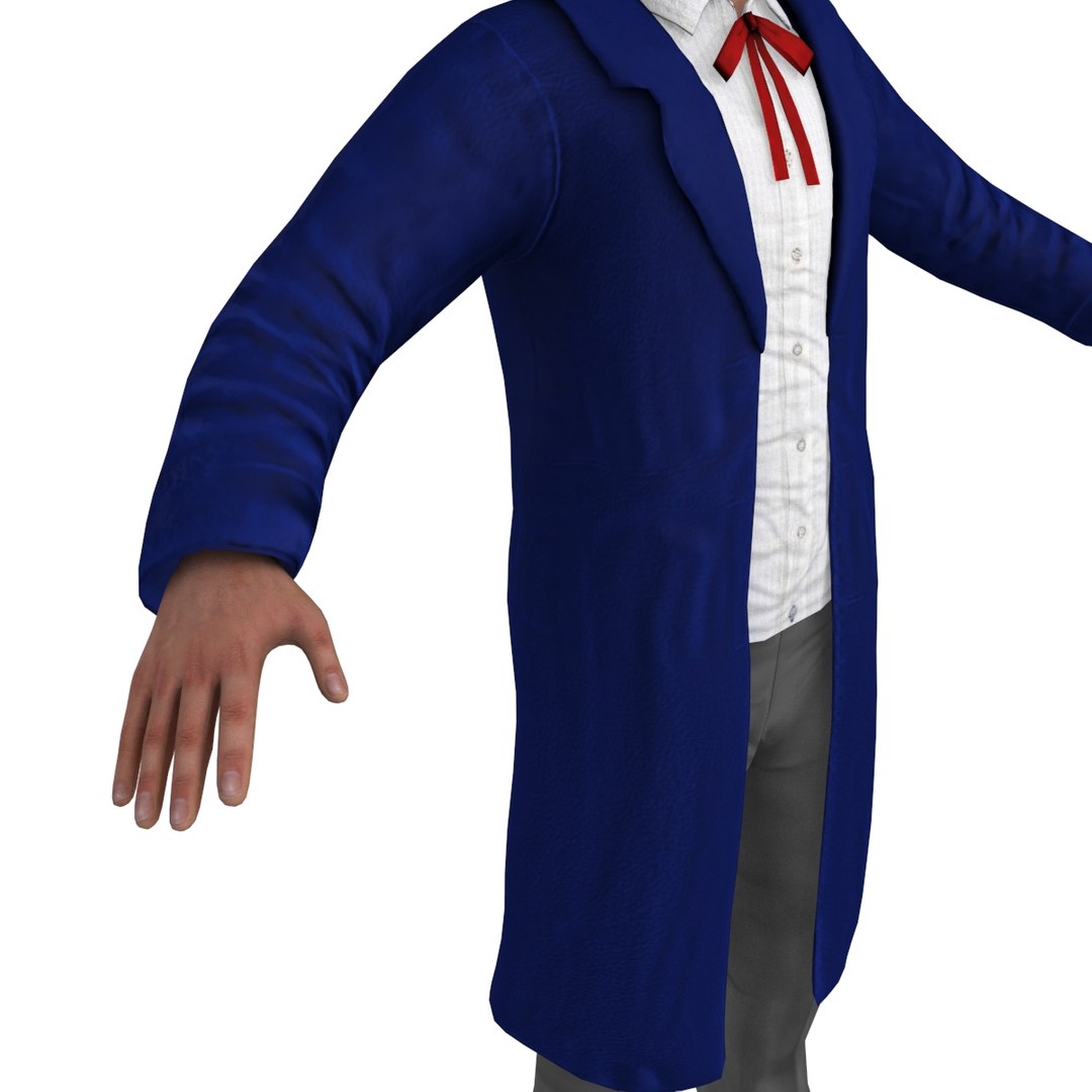 3d model wild west salesman man
