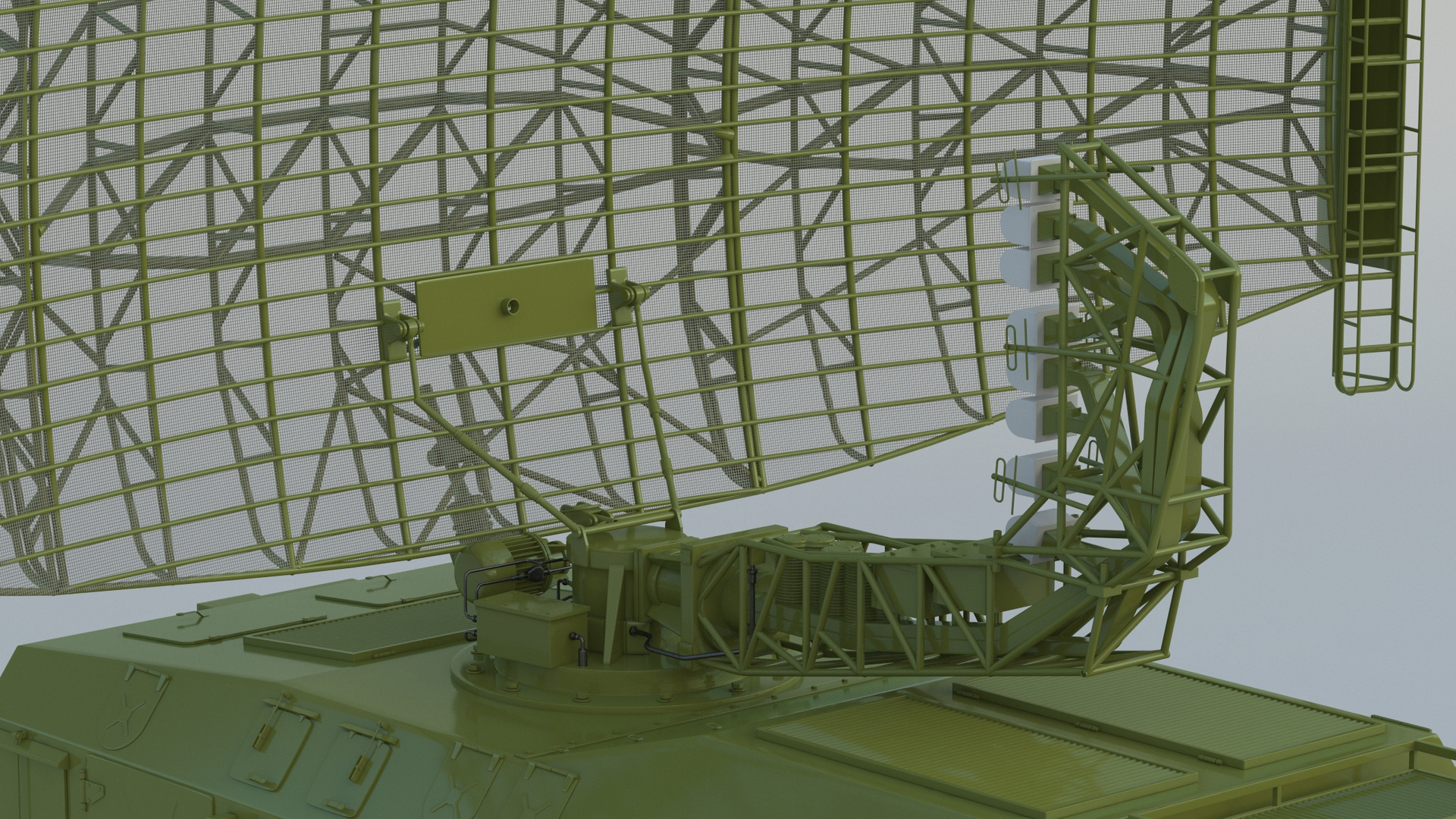 P-40 Radar Armour Long Track 3D model - TurboSquid 1922132