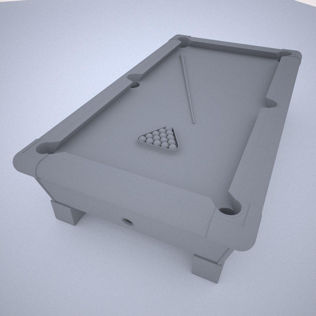 3d Pool Table Model