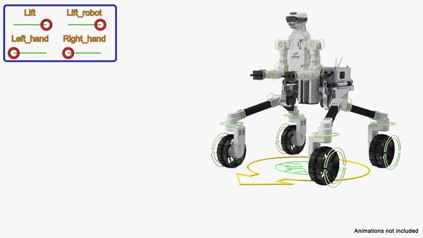 GITAI R1 Lunar Robotic Rover Rigged model - TurboSquid 1933657