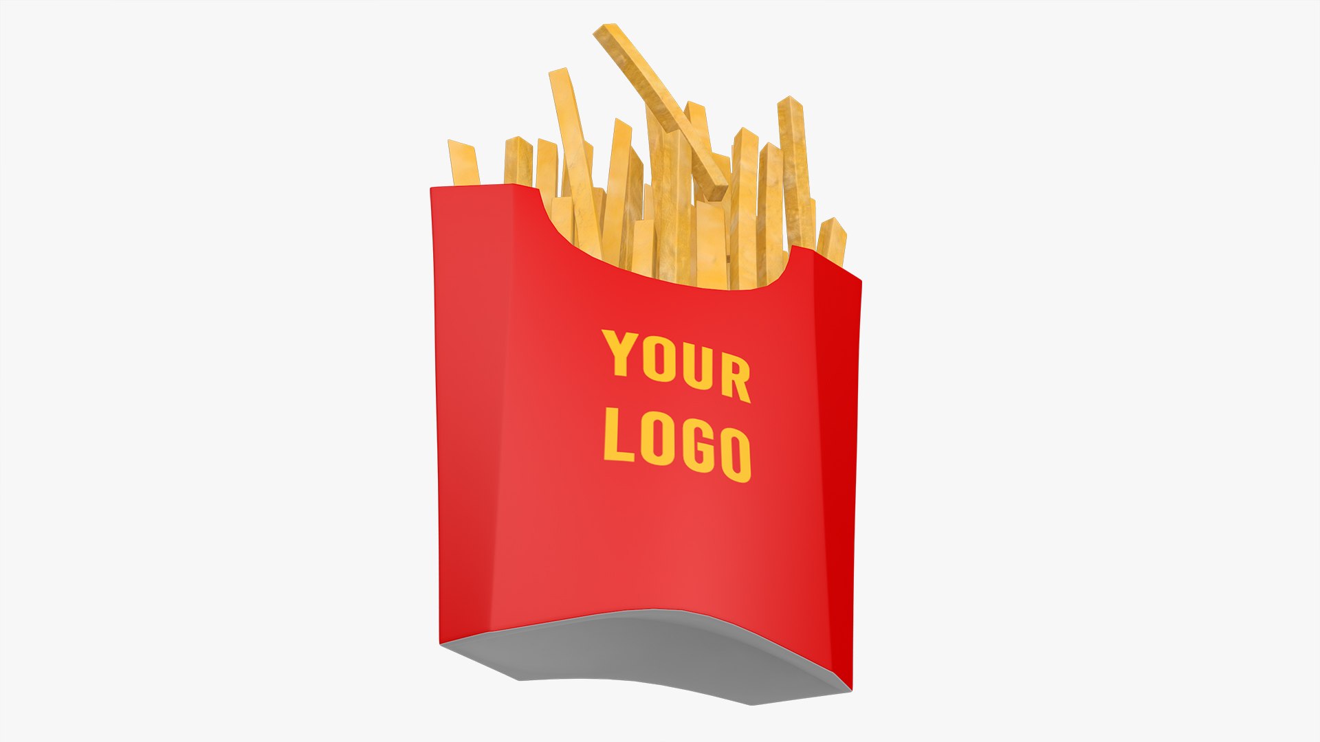 French Fries With Pack 3D Model - TurboSquid 2141079