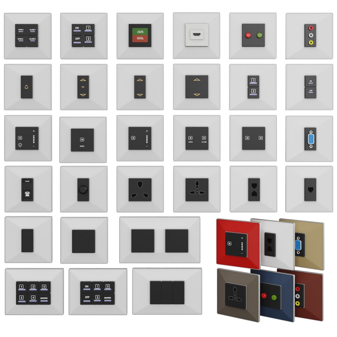 3D Model GM Switches - TurboSquid 1989768