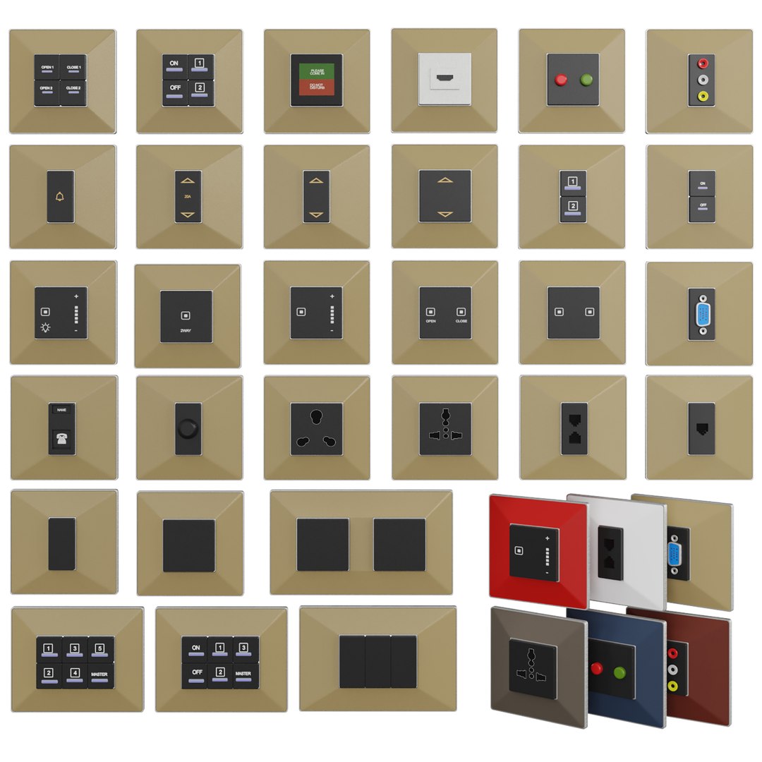 3D Model GM Switches - TurboSquid 1989768