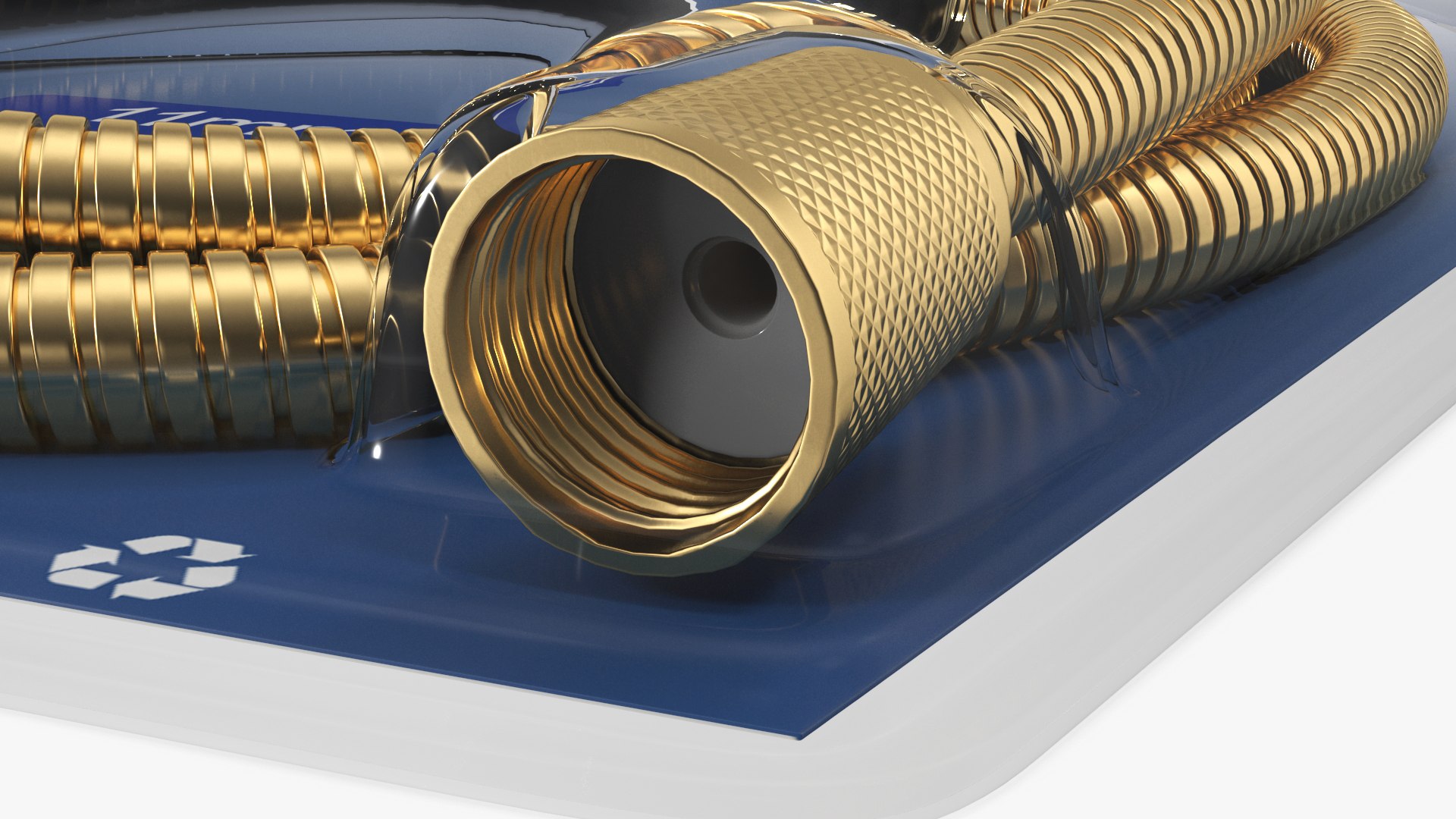 Shower Hose in Package Golden 3D model - TurboSquid 2041011