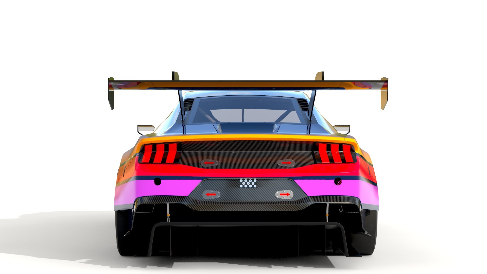 3D Ford Mustang GT3 2024 V2 - TurboSquid 2137000