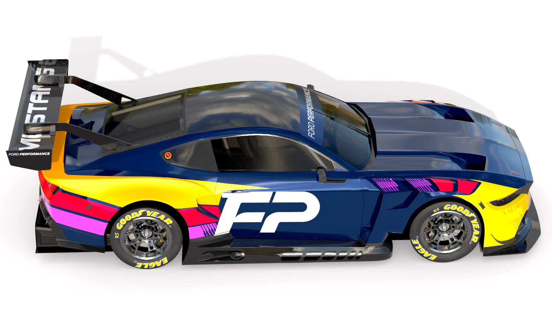 3D Ford Mustang GT3 2024 V2 - TurboSquid 2137000