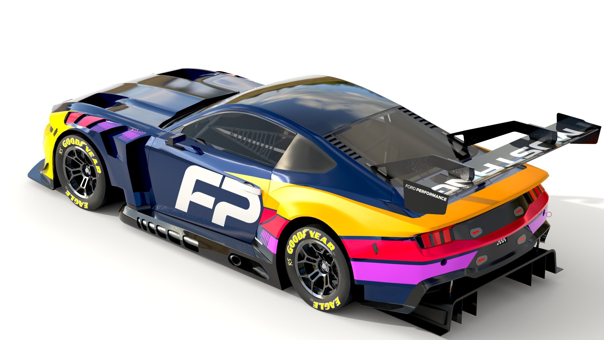 3D Ford Mustang GT3 2024 V2 - TurboSquid 2137000