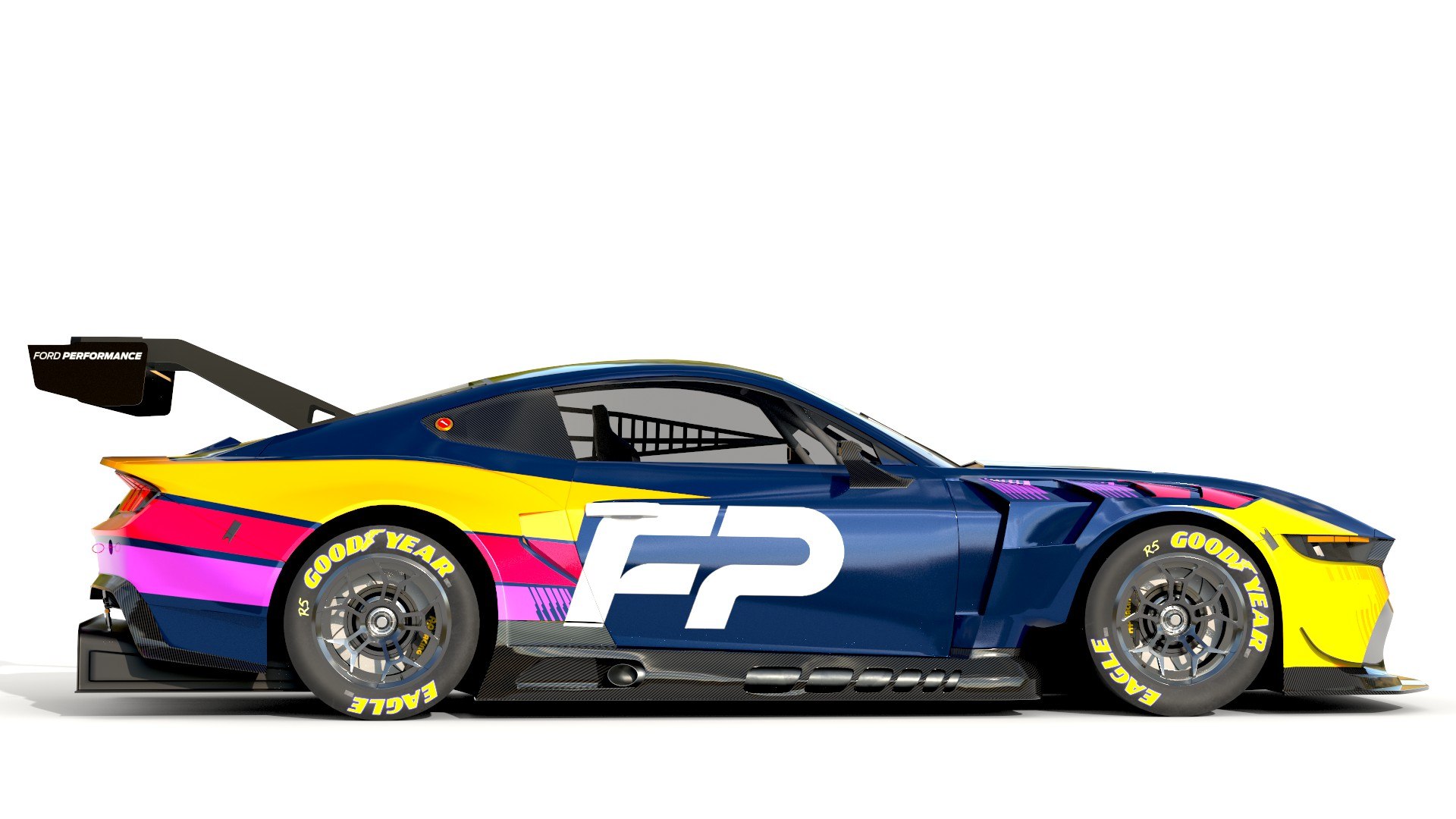 3D Ford Mustang GT3 2024 V2 - TurboSquid 2137000