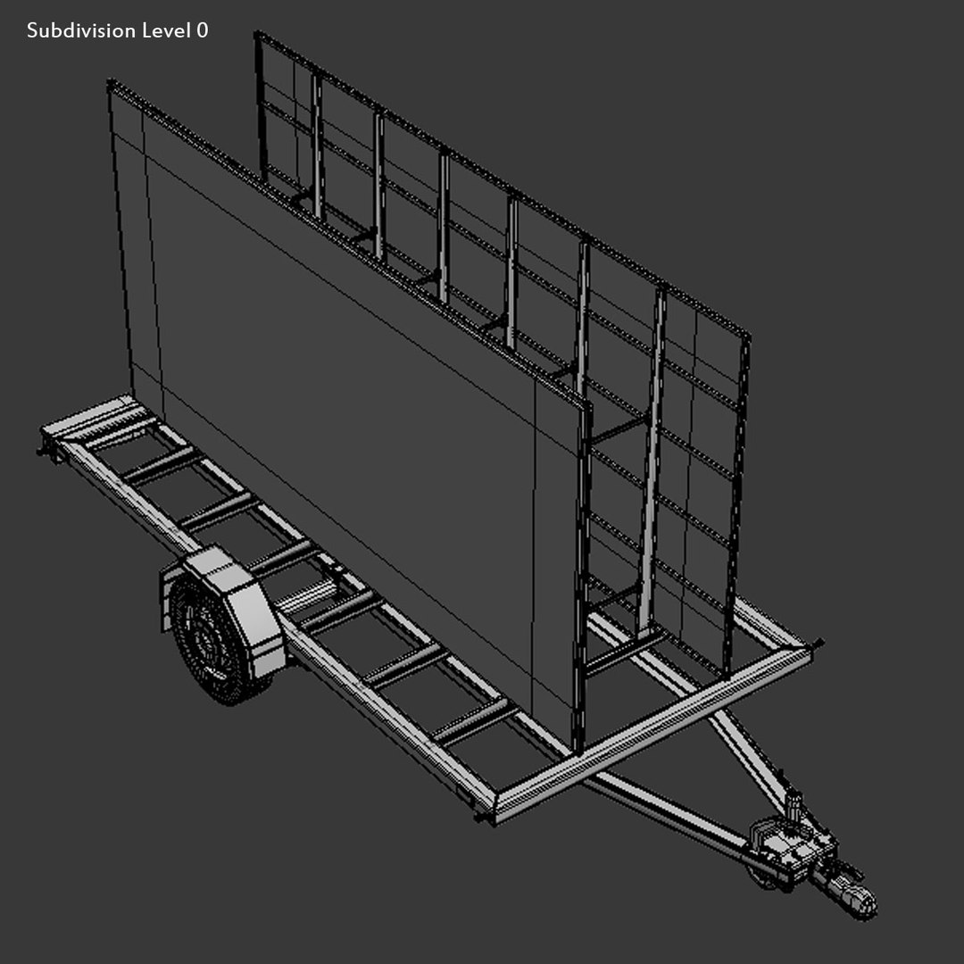 billboard mobile 3d model