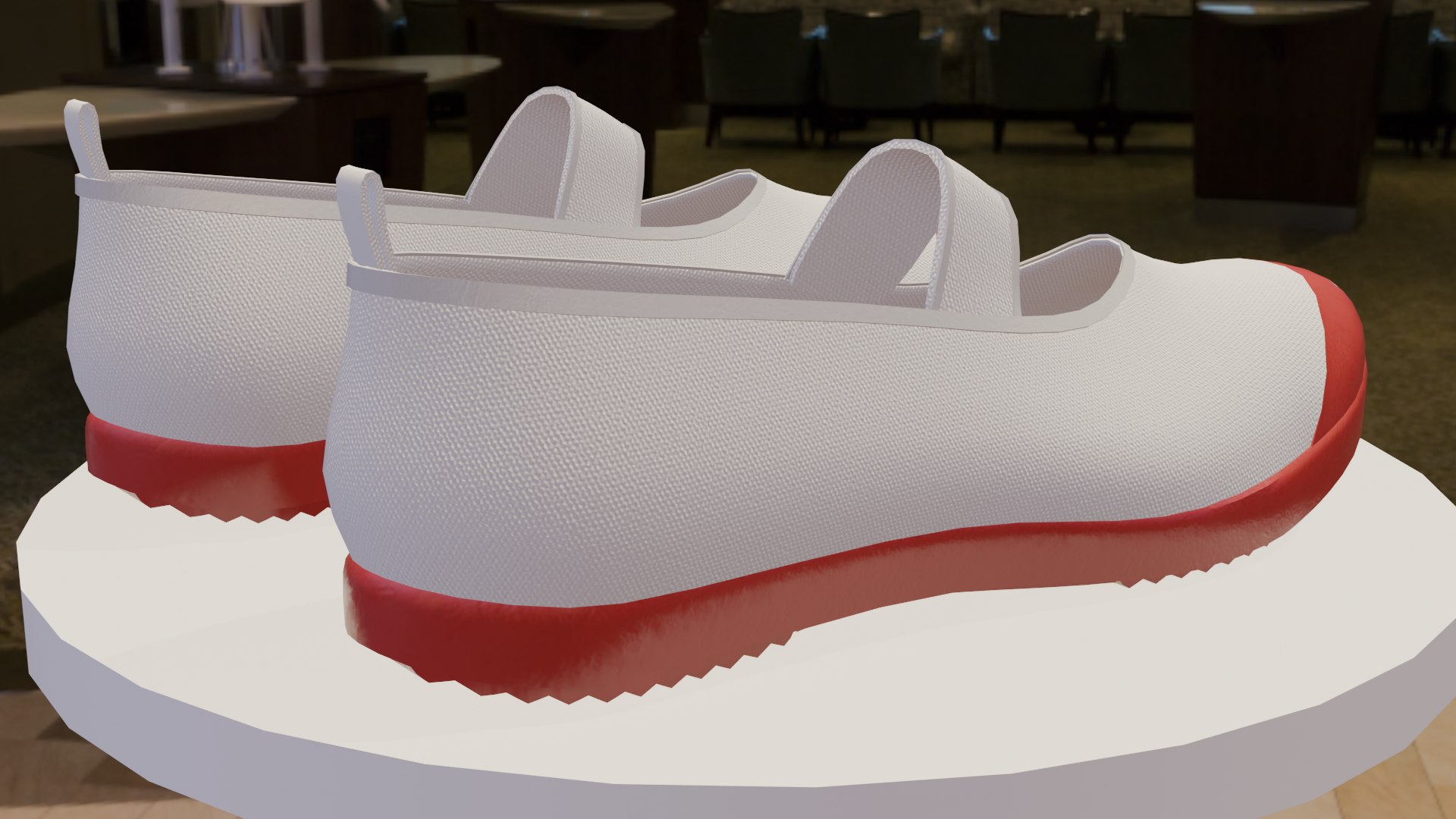 3D Japanese School Slippers Uwabaki - TurboSquid 2193828