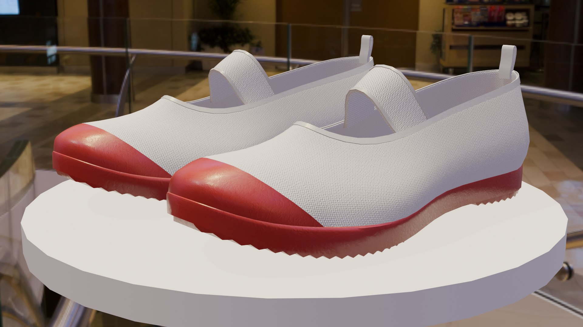 3D Japanese School Slippers Uwabaki - TurboSquid 2193828