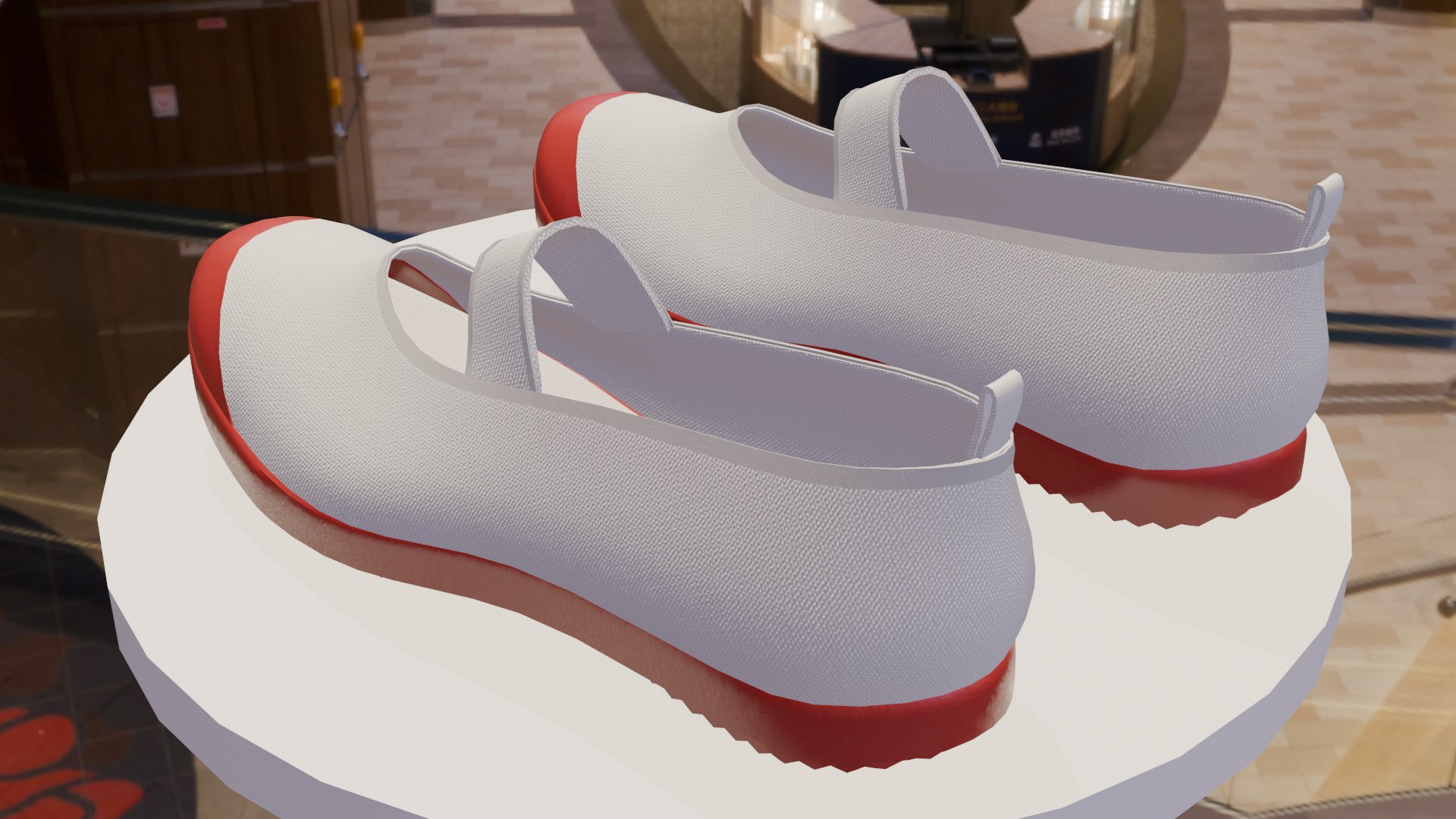 3D Japanese School Slippers Uwabaki - TurboSquid 2193828