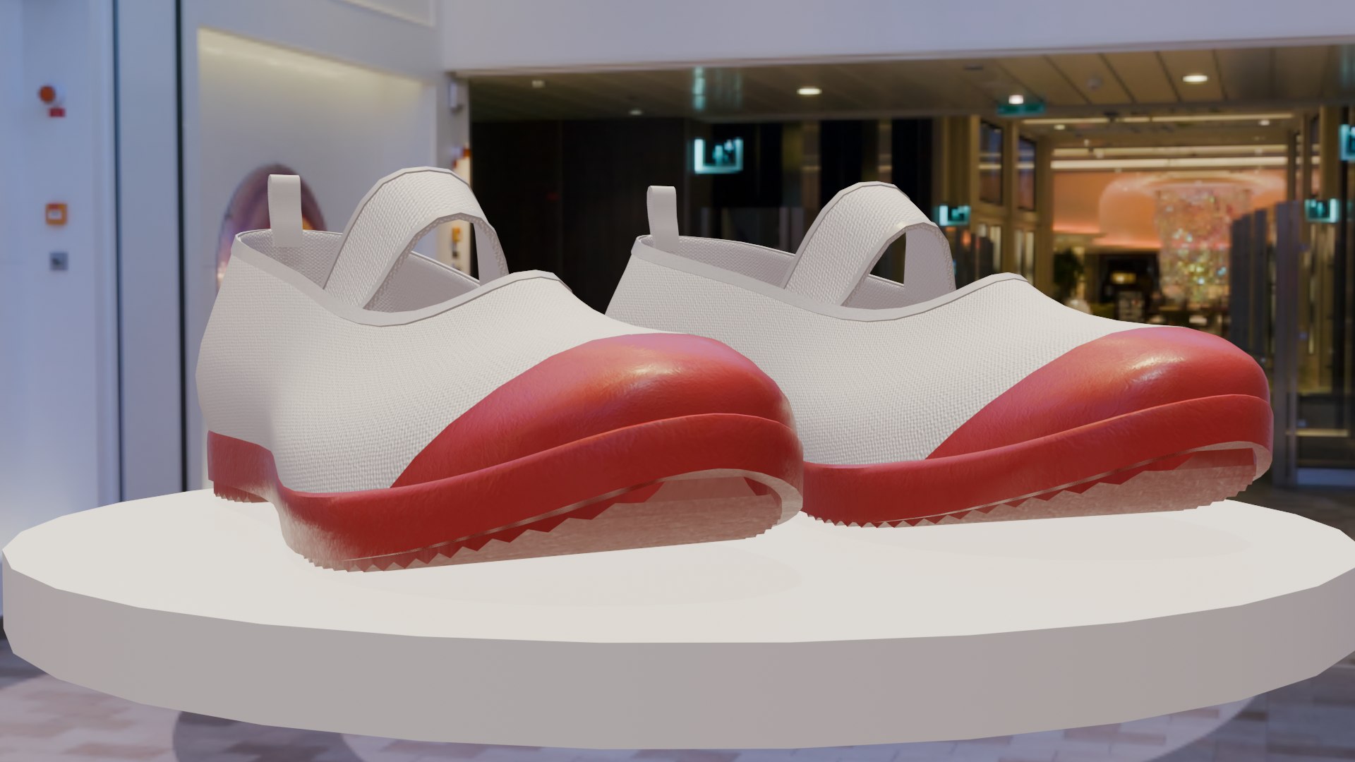 3D Japanese School Slippers Uwabaki - TurboSquid 2193828