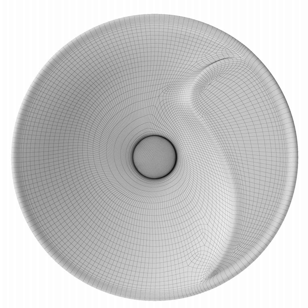 Table wash basin circle 3D model - TurboSquid 1693028
