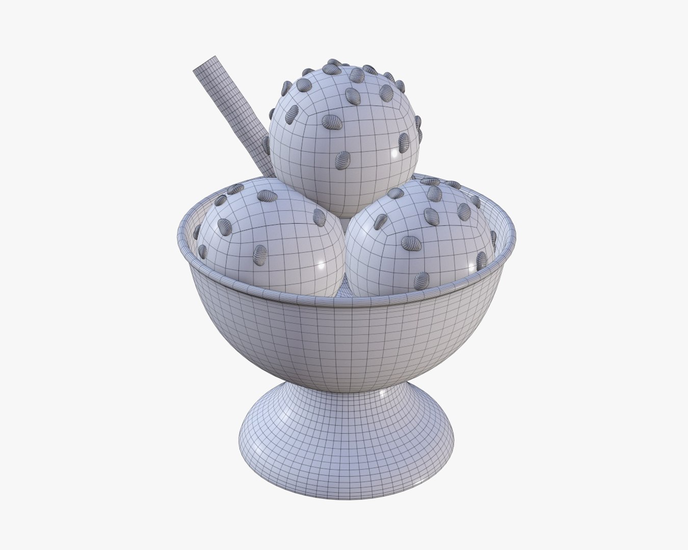 3D Ice Cream Chocolate Model - TurboSquid 1417330