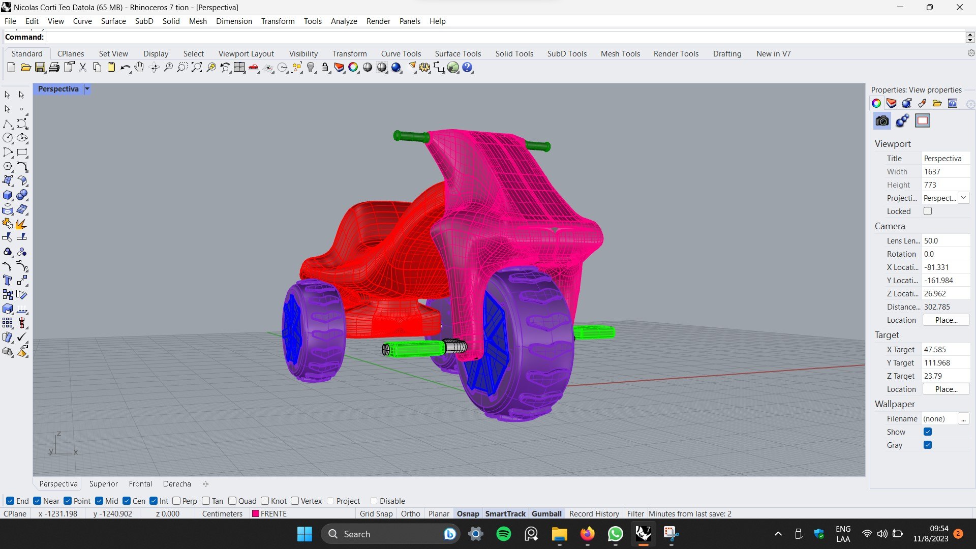 Tesla Tricycle Concept 3D - TurboSquid 2109589
