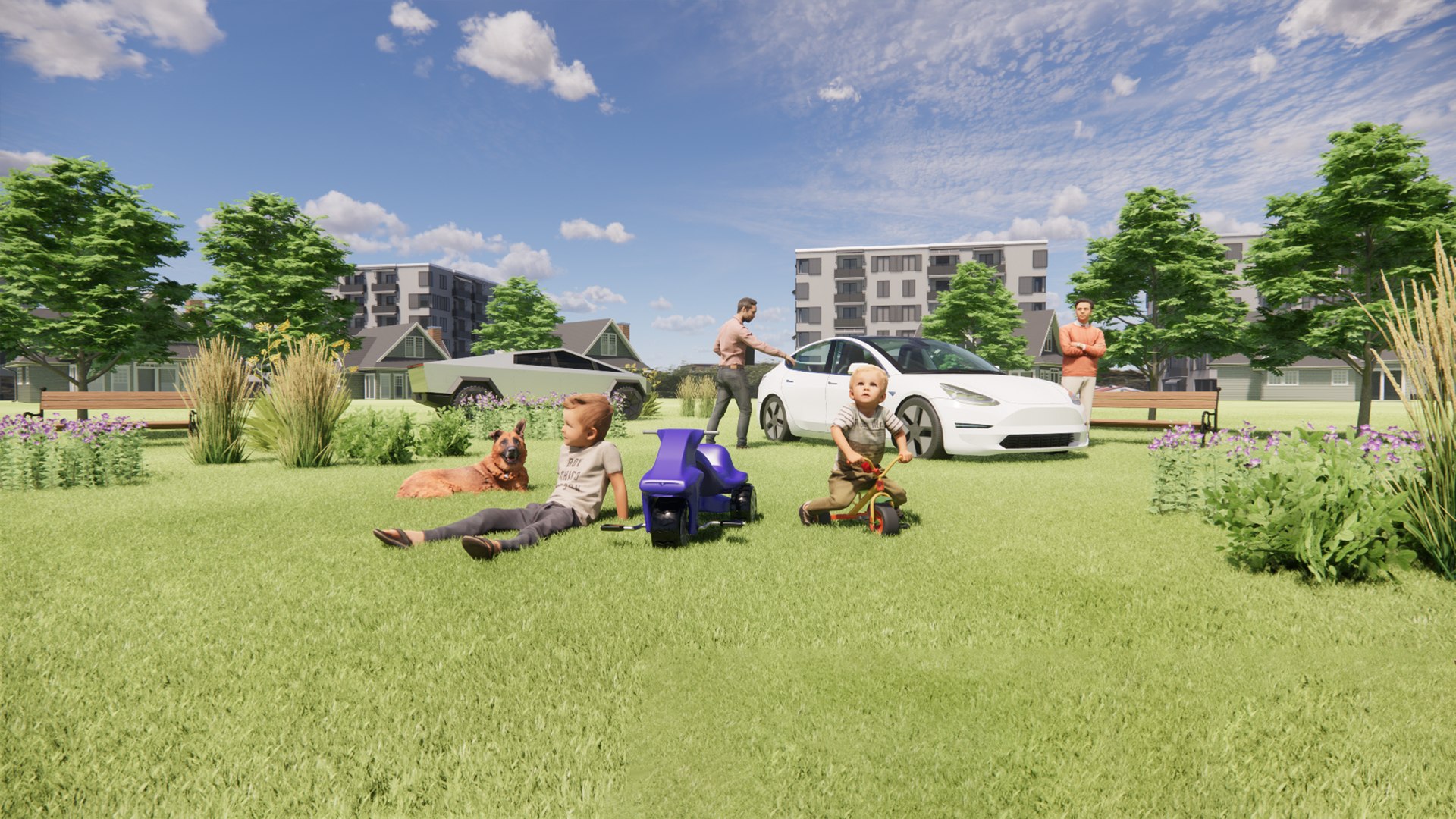 Tesla Tricycle Concept 3D - TurboSquid 2109589