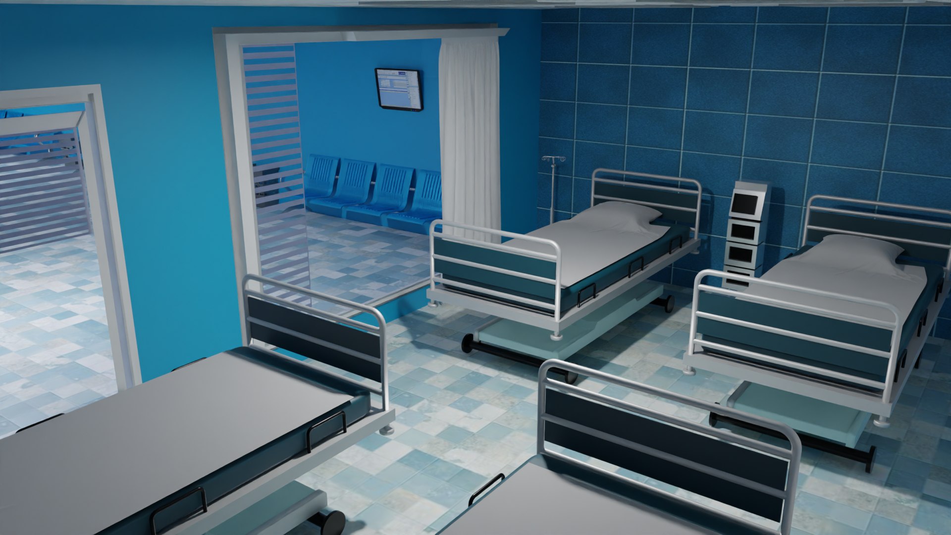 3D Hospital Interior Model - TurboSquid 2164727