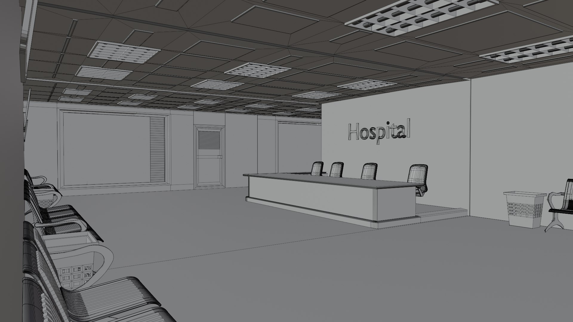 3D Hospital Interior Model - TurboSquid 2164727