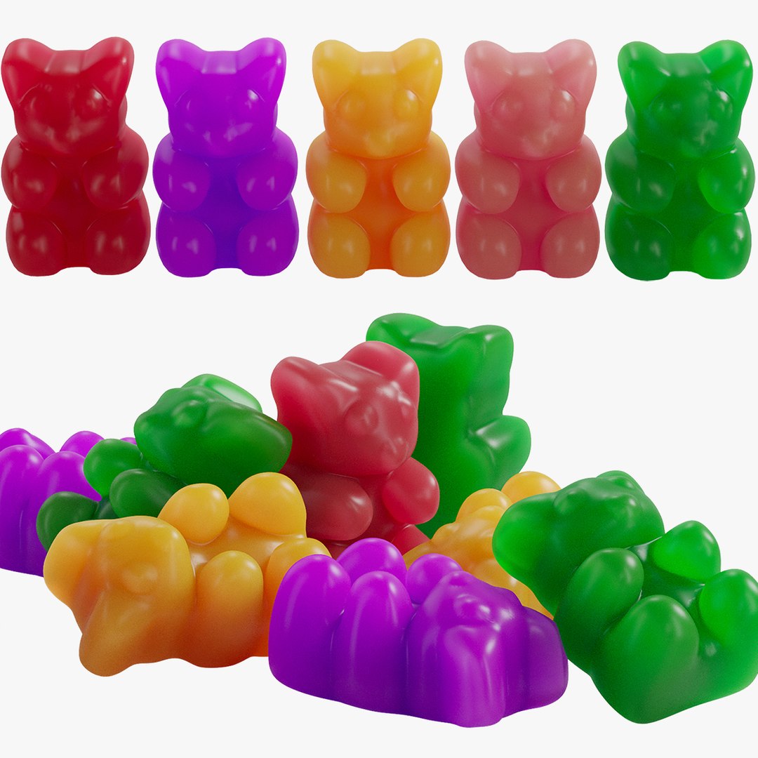 3D Candy Bears Model - TurboSquid 2042811
