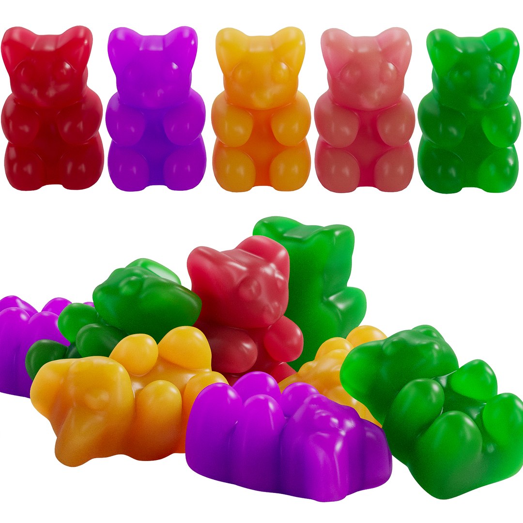 3D Candy Bears Model - TurboSquid 2042811