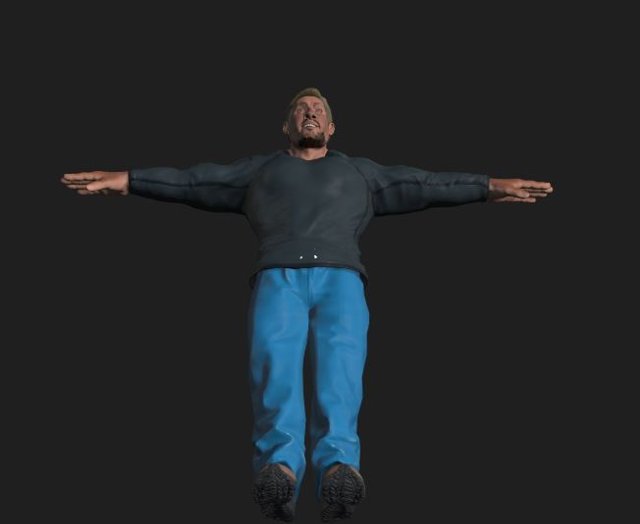 3D big man model - TurboSquid 1633121