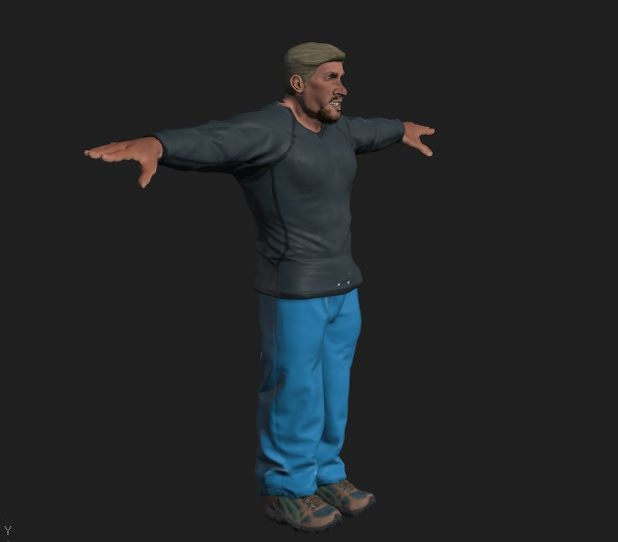 3D big man model - TurboSquid 1633121