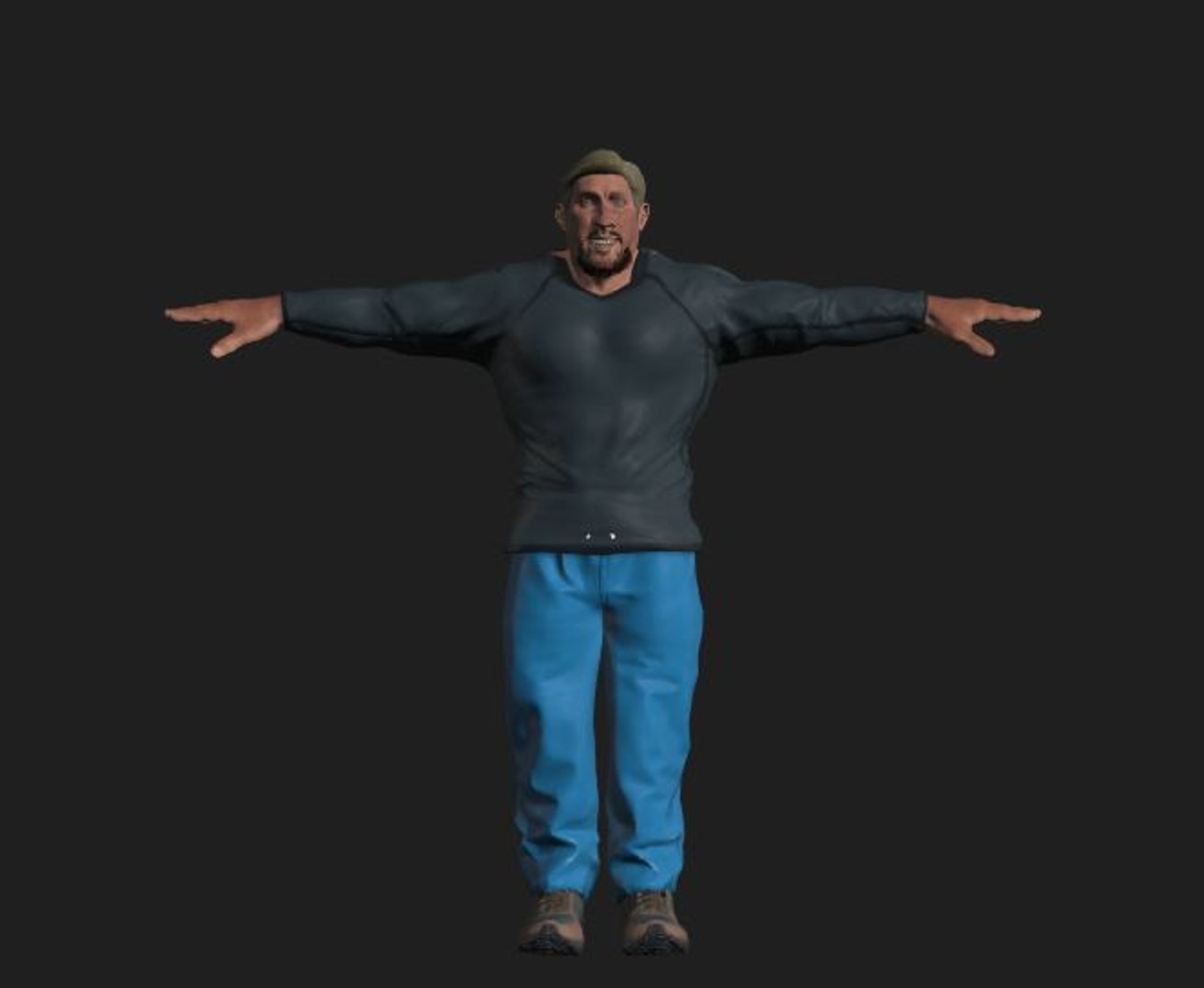 3D big man model - TurboSquid 1633121
