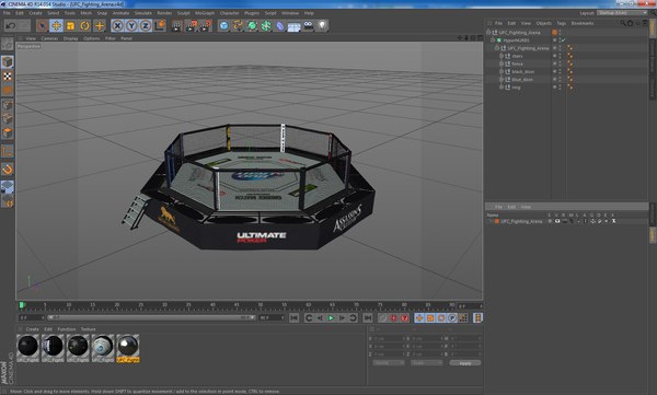 Ufc fighting arena 3D model - TurboSquid 1255813