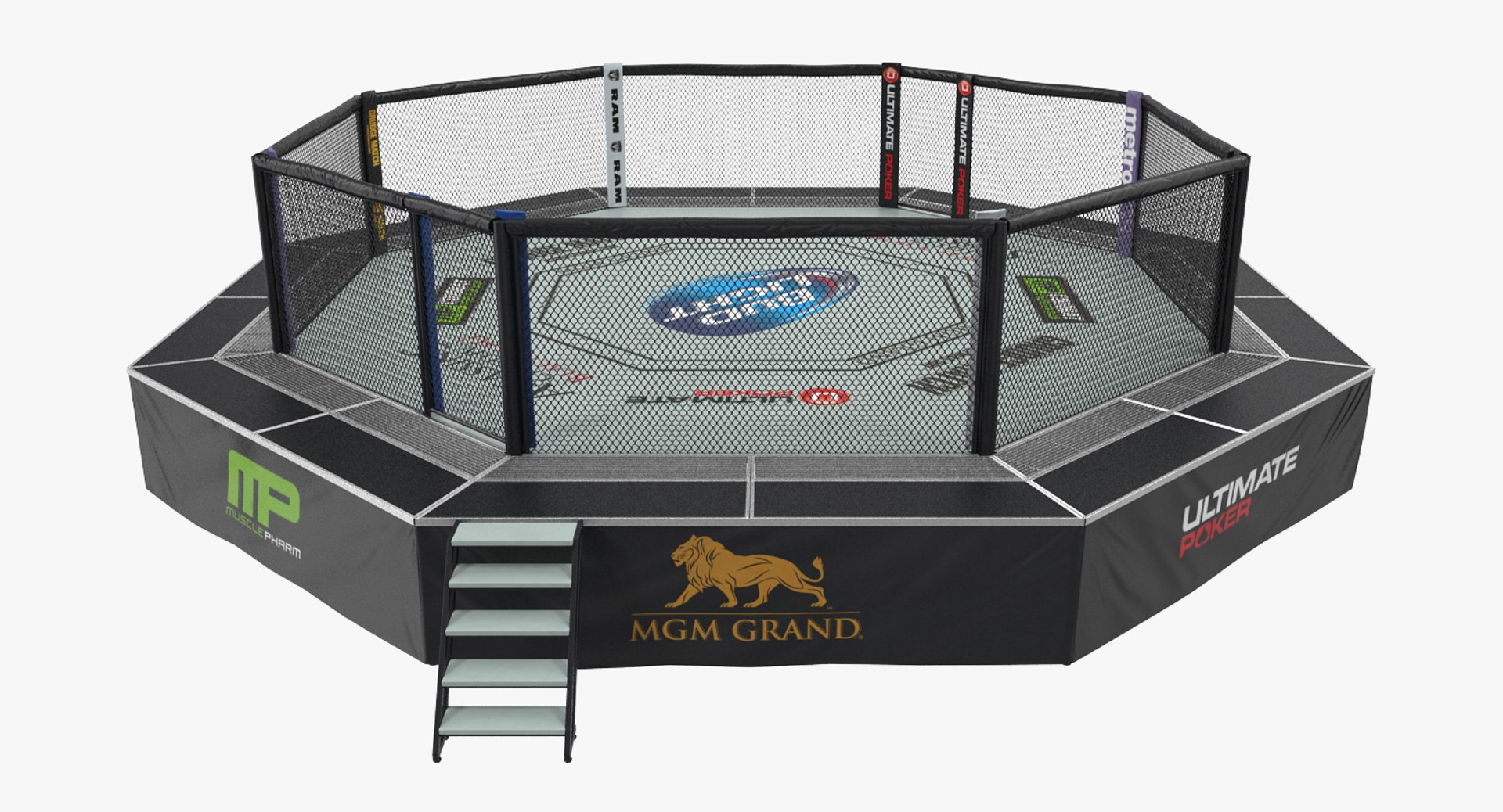Ufc Fighting Arena 3D Model - TurboSquid 1255813
