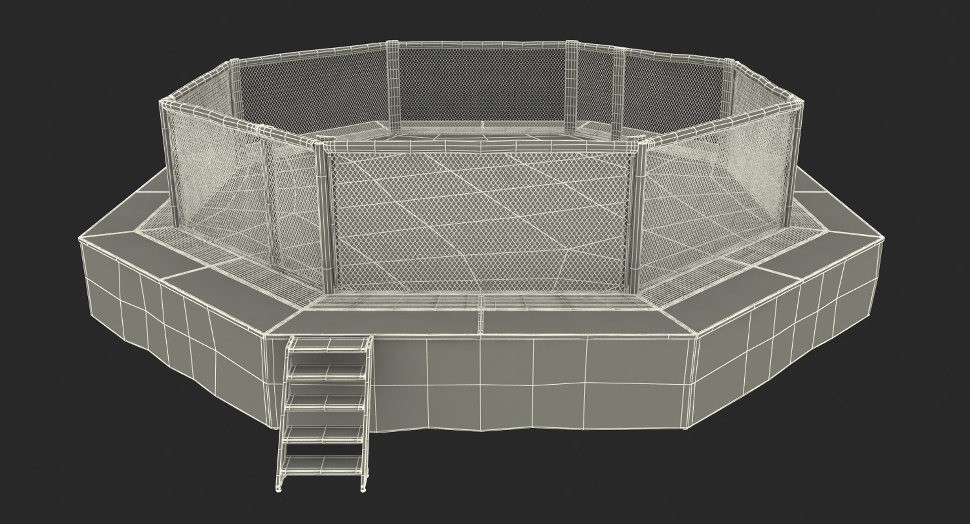 Ufc fighting arena 3D model - TurboSquid 1255813