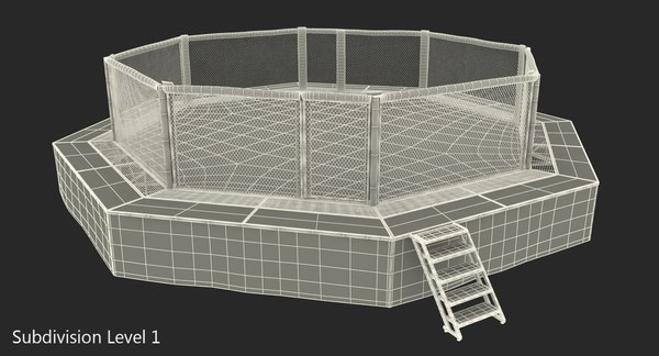 modelo 3d UFC Fighting Arena - TurboSquid 1255813