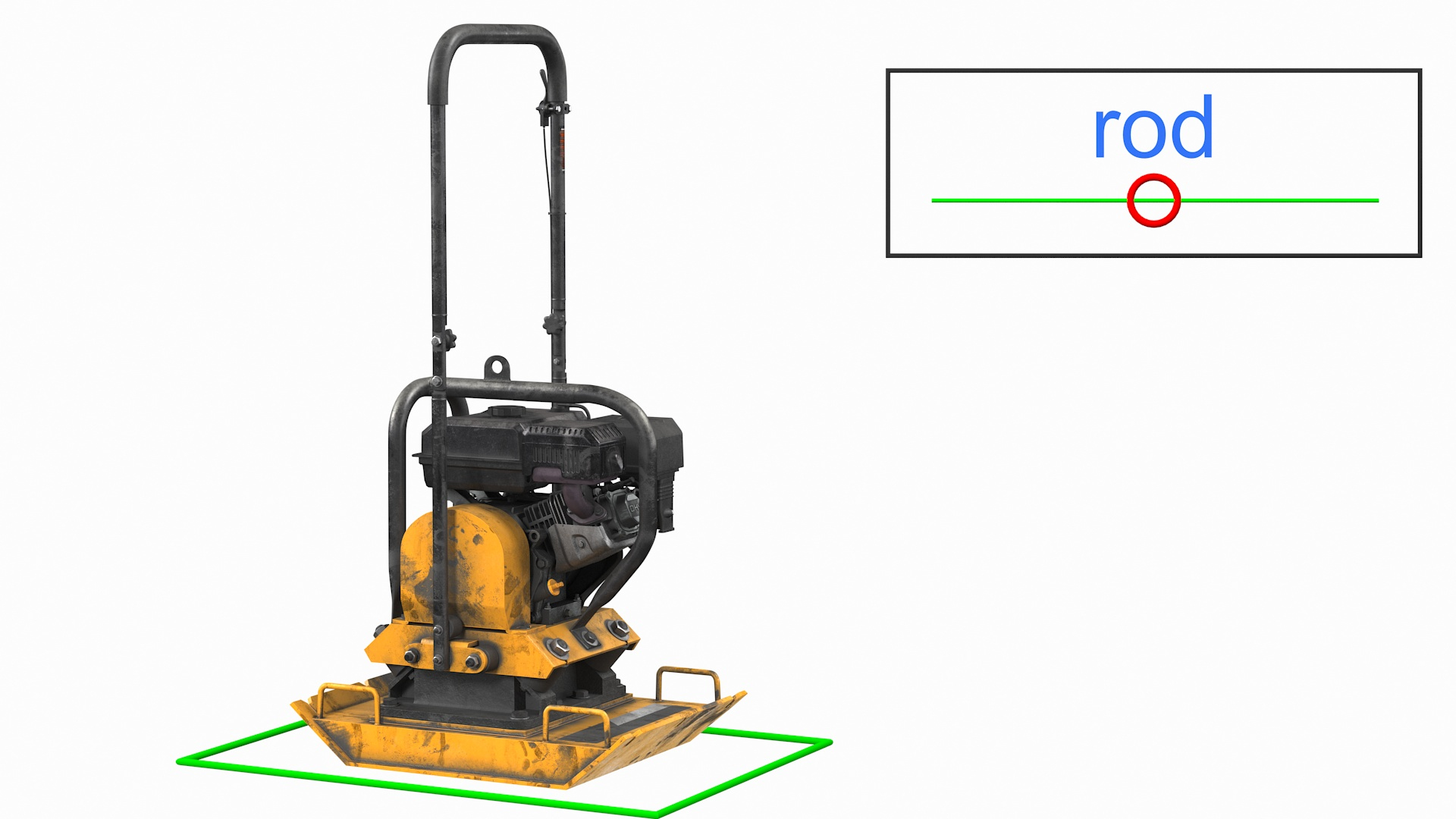 3D Model Gasoline Vibratory Plate Compactor - TurboSquid 1628084