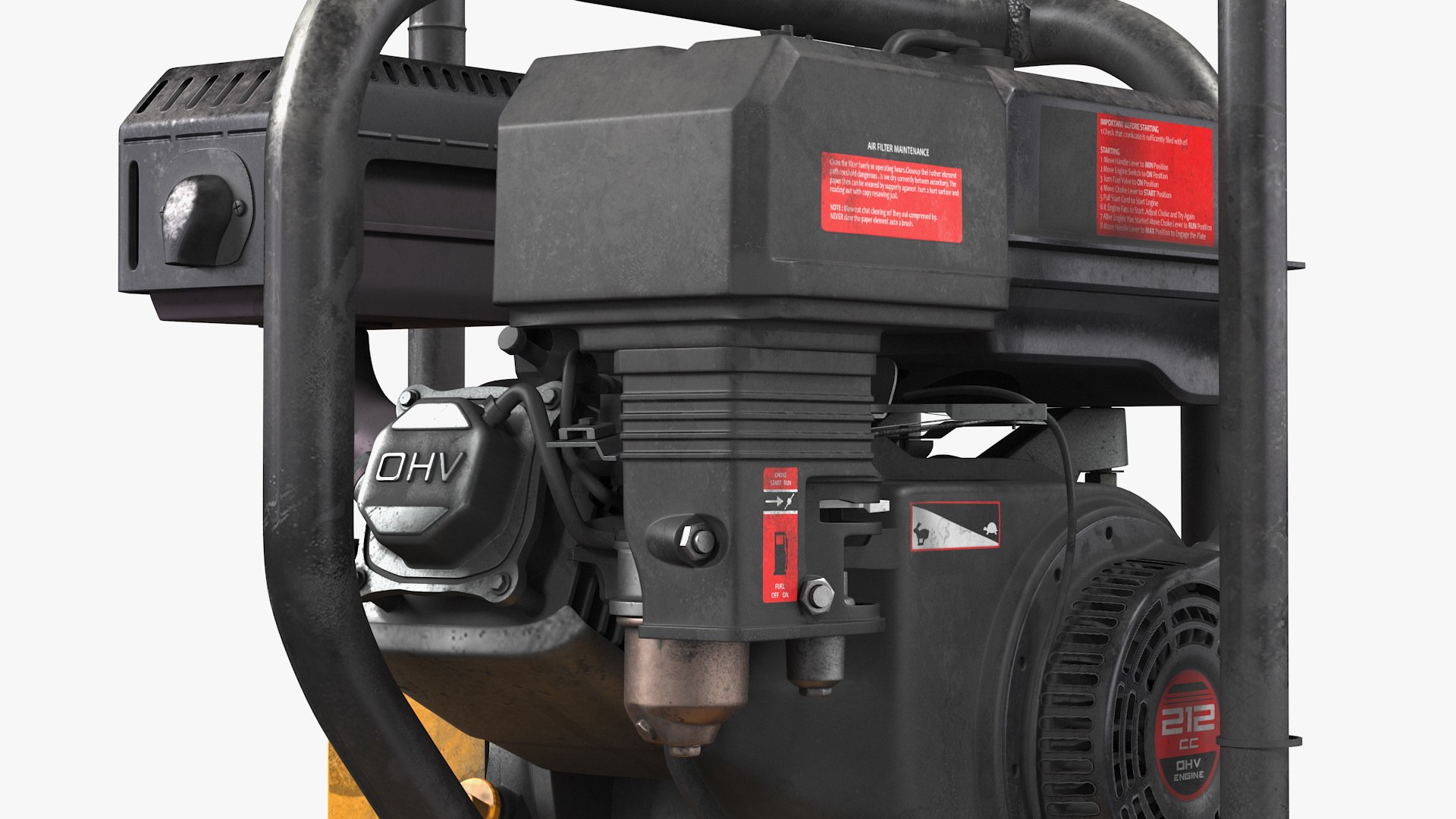 3D Model Gasoline Vibratory Plate Compactor - TurboSquid 1628084