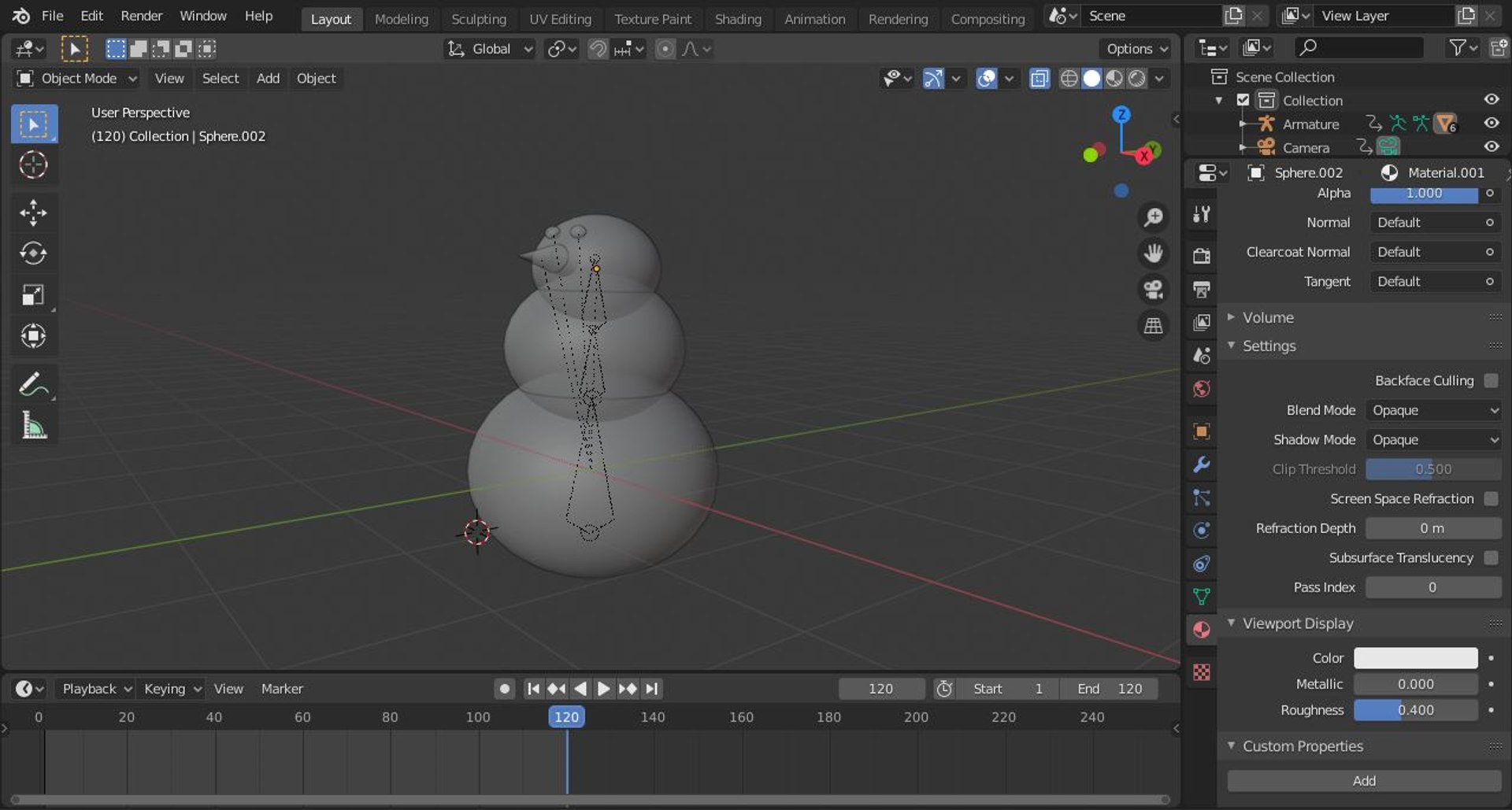 Free 3D simple snowman - TurboSquid 1495887