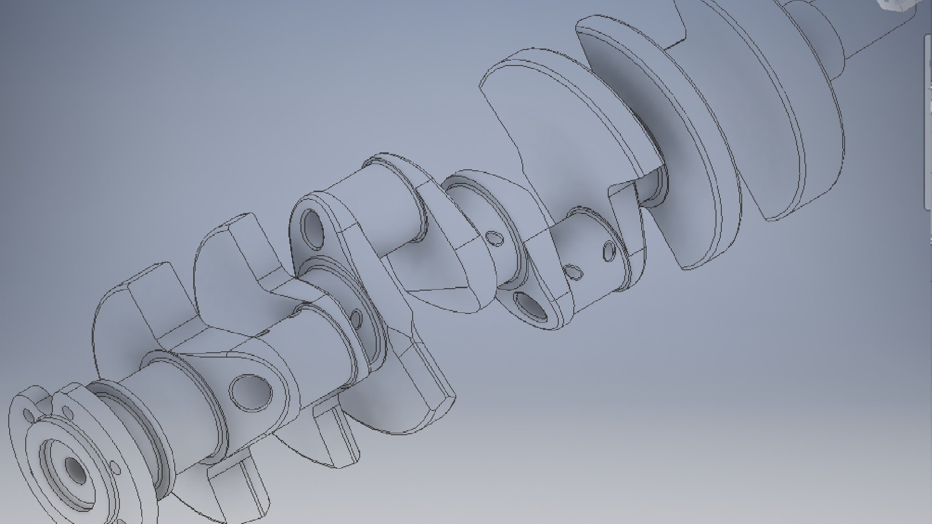 3D Engine Crankshaft - TurboSquid 1787923