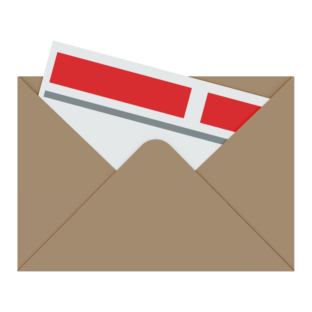 Overdue Bill 3D - TurboSquid 2341222